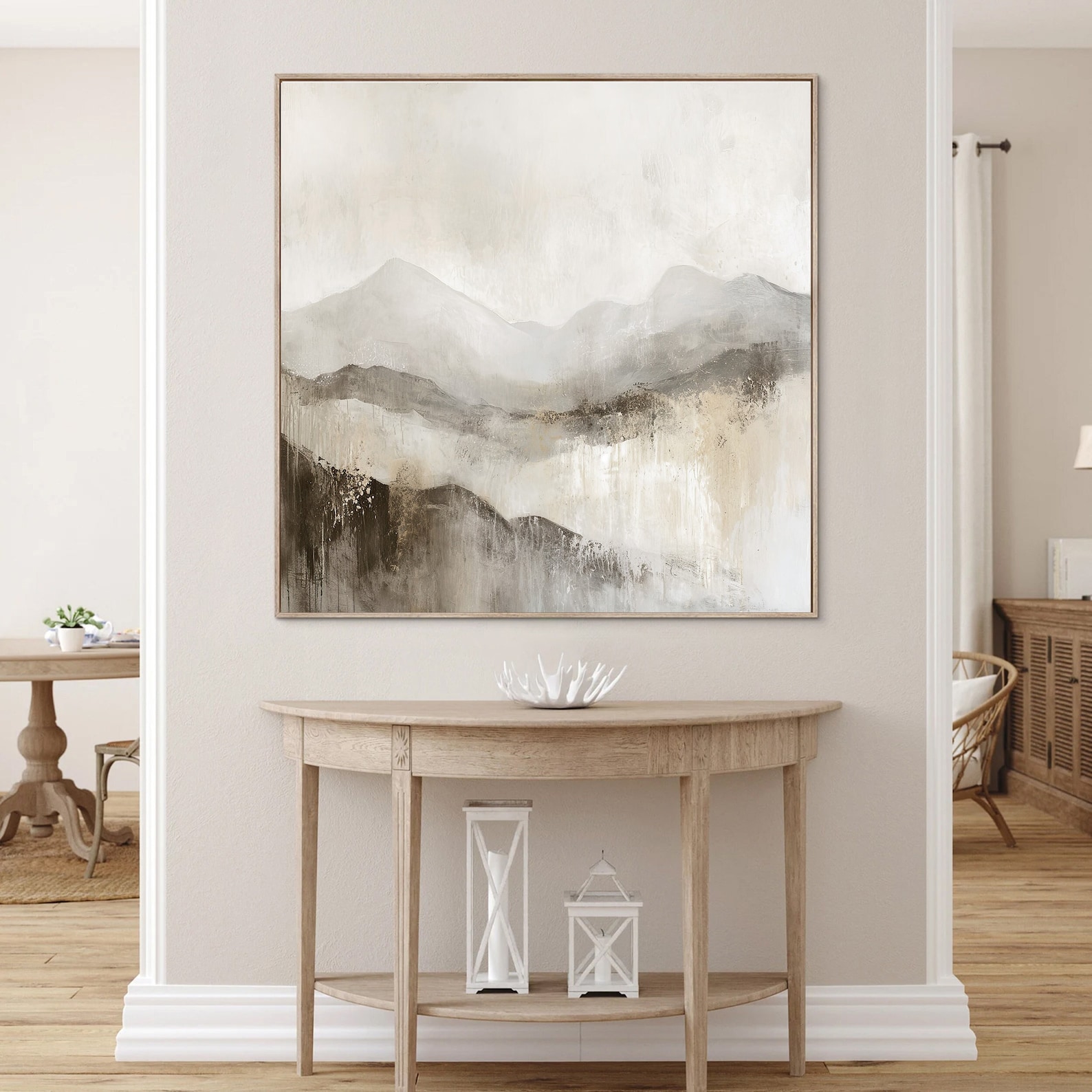 Abstract Print, Contemporary Abstract Art Print, Japandi Style Decor ...