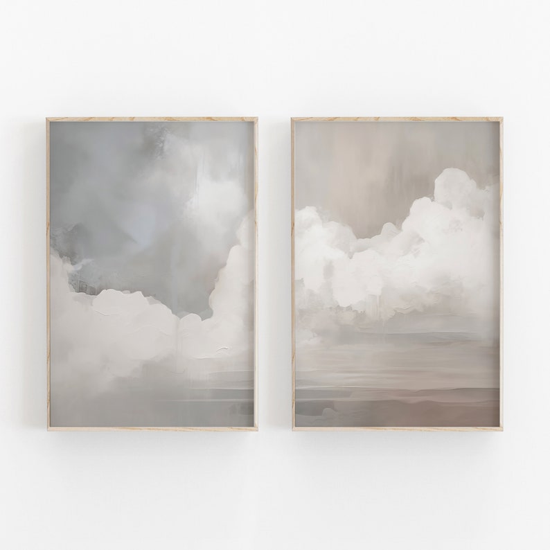Nature Inspired Abstract Art Print, Digital Download, Organic Shapes ...