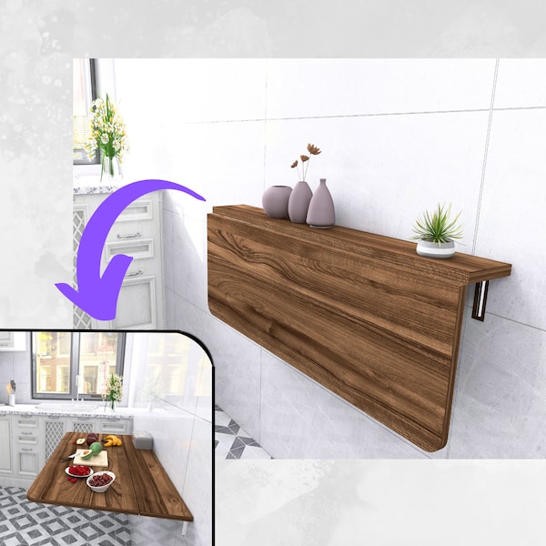 Wall Mounted Folding Table With Legs - Etsy