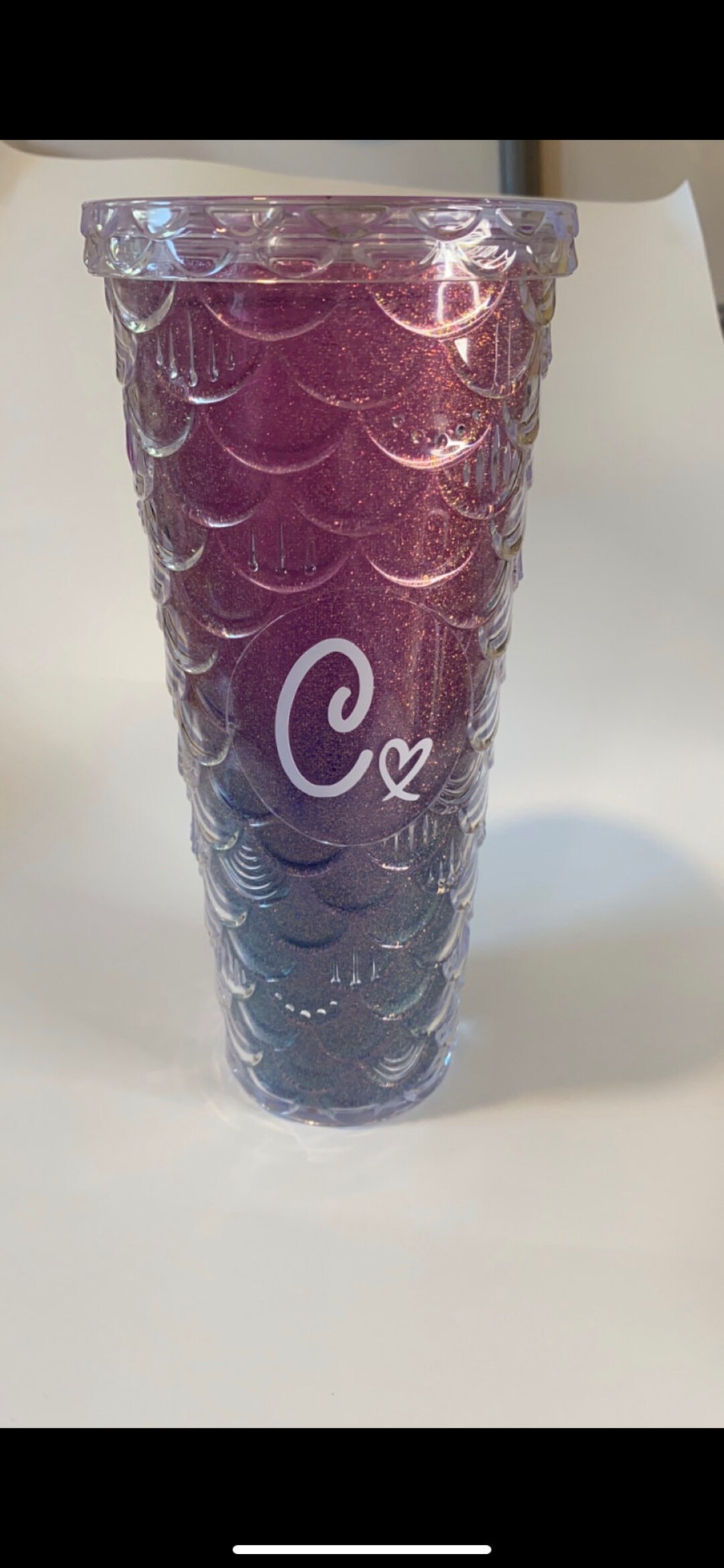 Personalised Mermaid Scale Tumbler, Large Cups, Reusable Cups ...