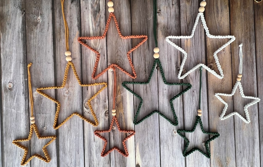 Macrame Stars Macrame Star - Etsy