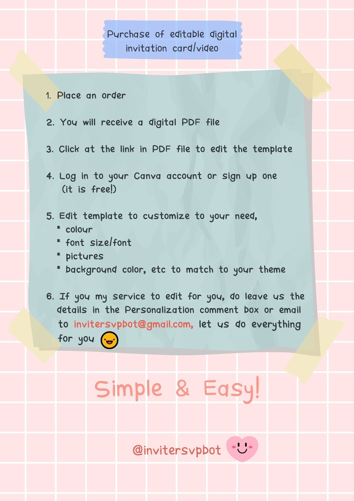 EDITABLE Wedding Invitation Card, Digital Wedding Invitation,wedding ...