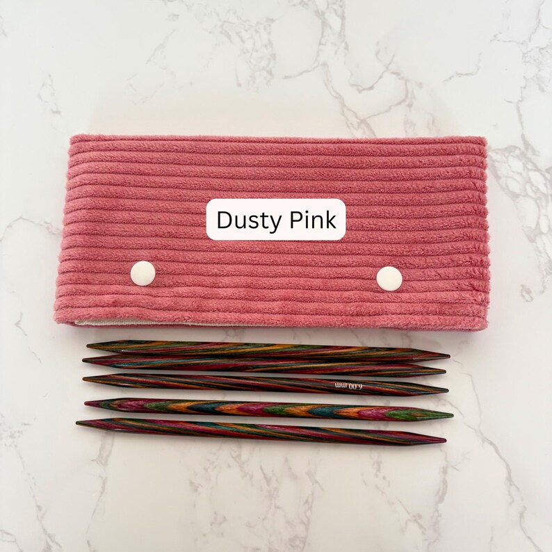 DPN Case, Double Pointed Needle Cosy. Corduroy Sock Knitting Holder for ...