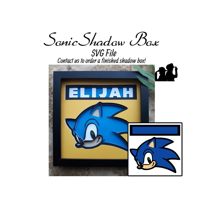 Sonic the Hedgehog Paper Cut Light Box Template, 3D Shadow Box SVG ...