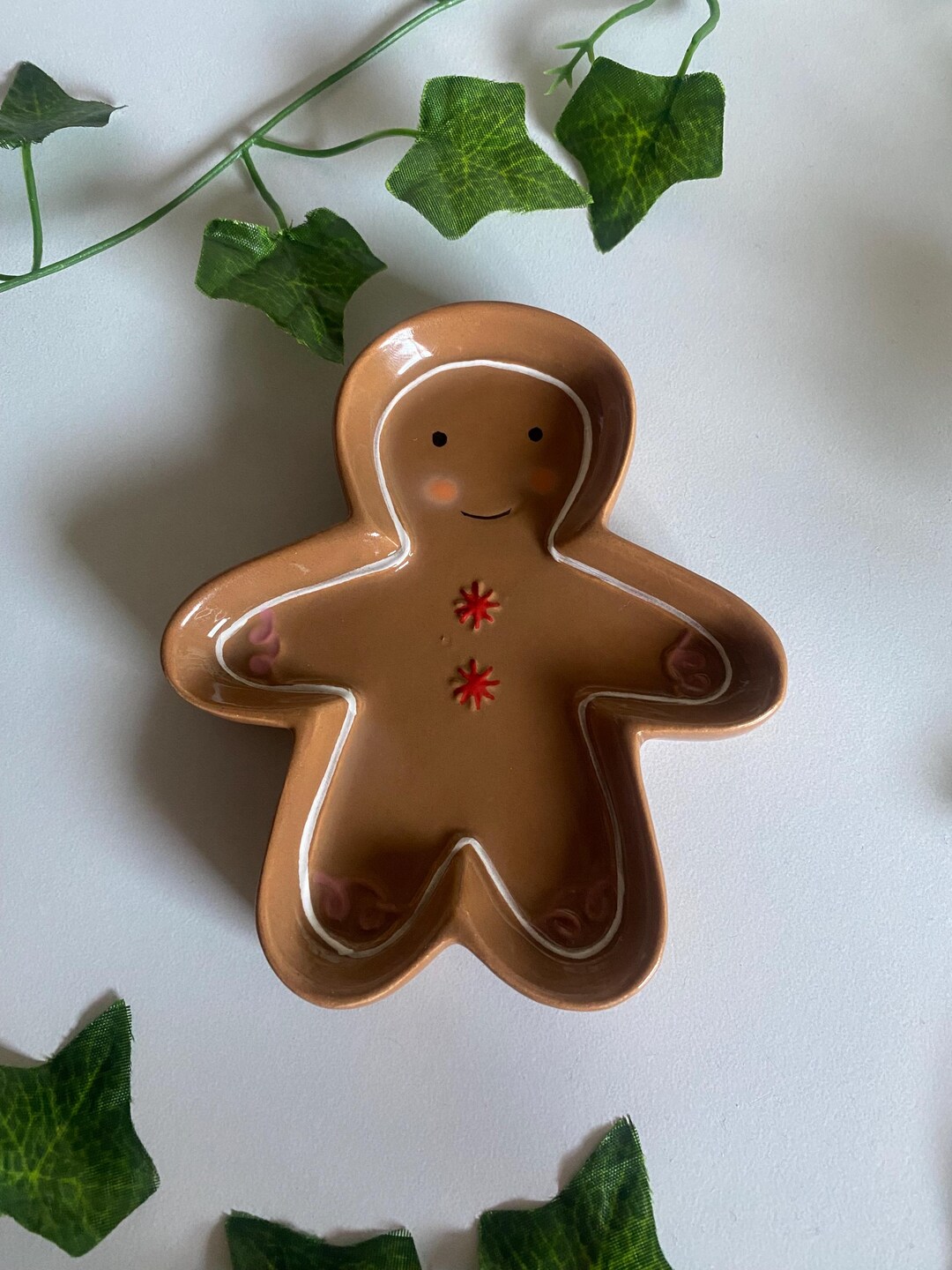 Gingerbread Man Dish - Etsy