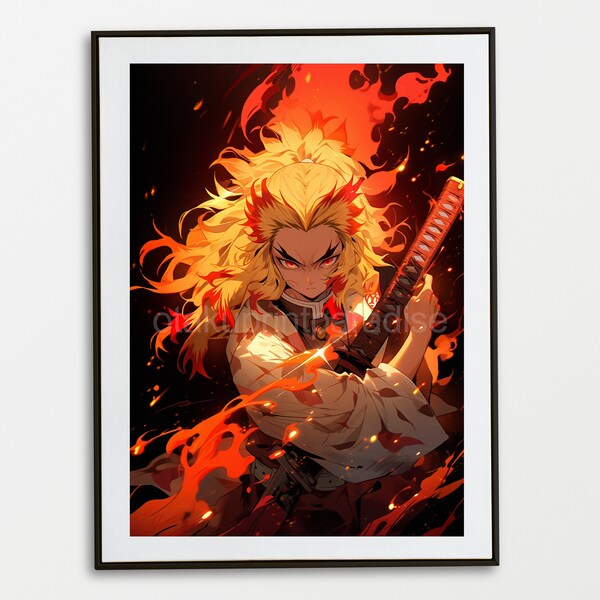 Rengoku Print - Etsy