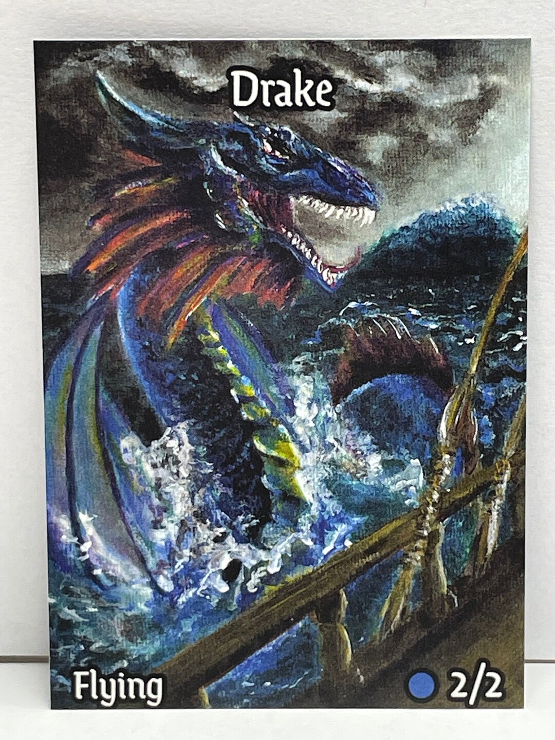 Drake Creature Token for Magic - Blue 2/2 Drake - Mythical Might Series ...