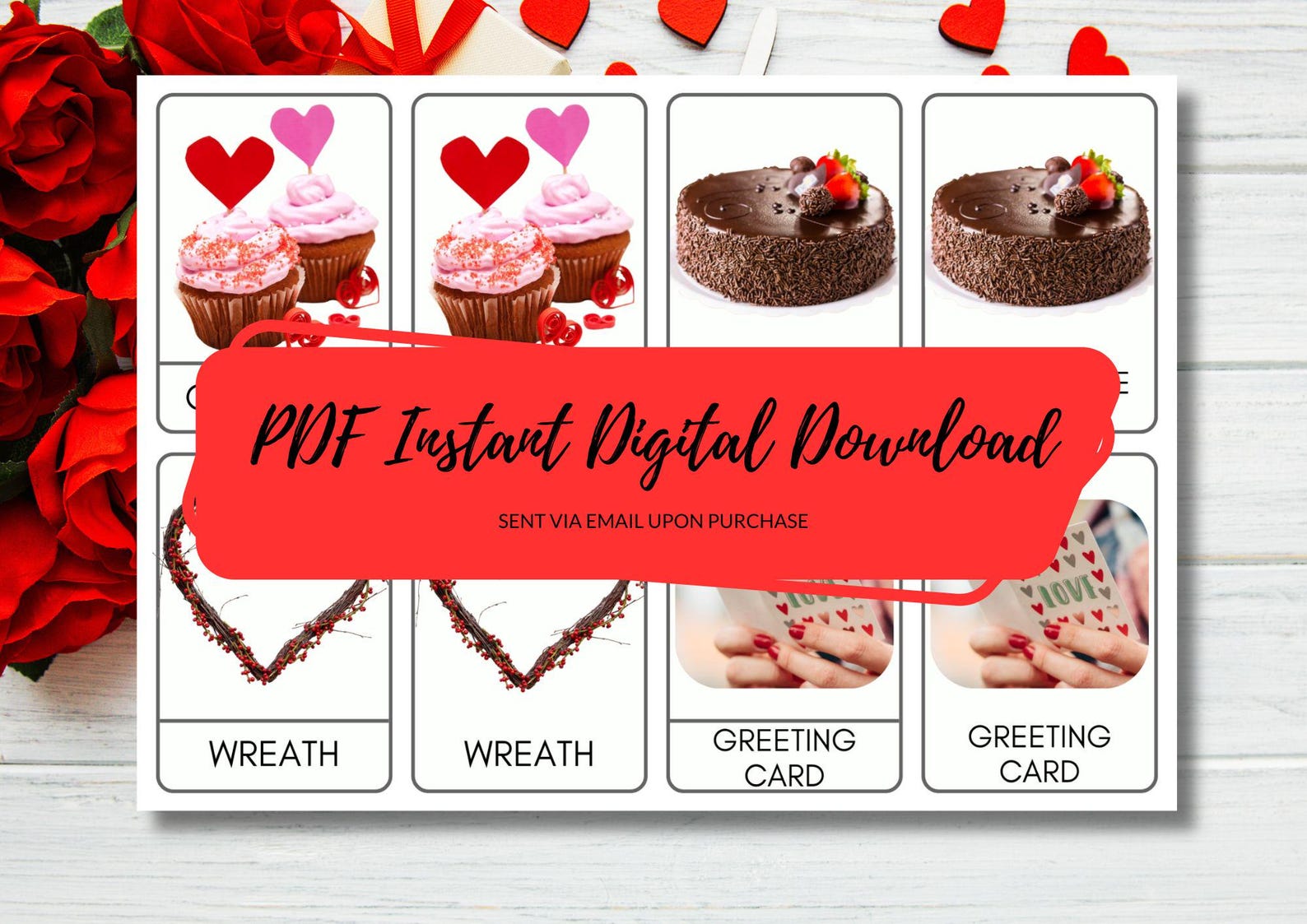 Valentine Montessori Nomenclature Cards, Valentine Themed Montessori ...