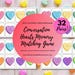 Conversation Hearts Memory Matching Game, Valentine's Positive ...