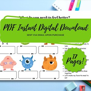 Emotion Monsters Activity Bundle, Toddler Emotional Learning, Feelings ...