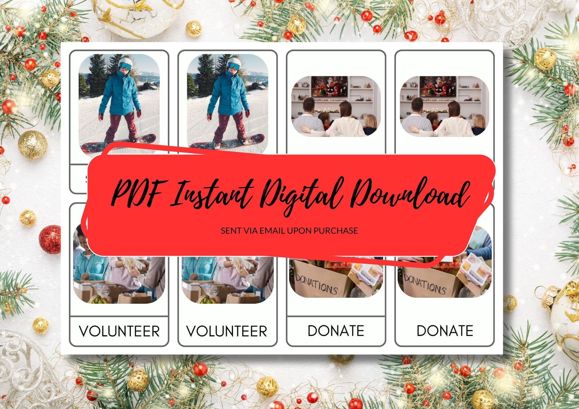 Christmas Montessori 3 Part Cards, Montessori Christmas Learning ...