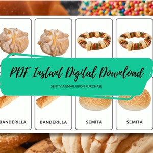 Pan Dulce Memory Matching Game, Spanish Card Game for Kids, Pan Dulce ...