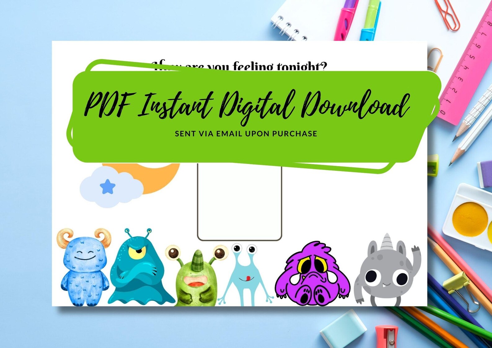 Emotion Monsters Activity Bundle, Toddler Emotional Learning, Feelings ...