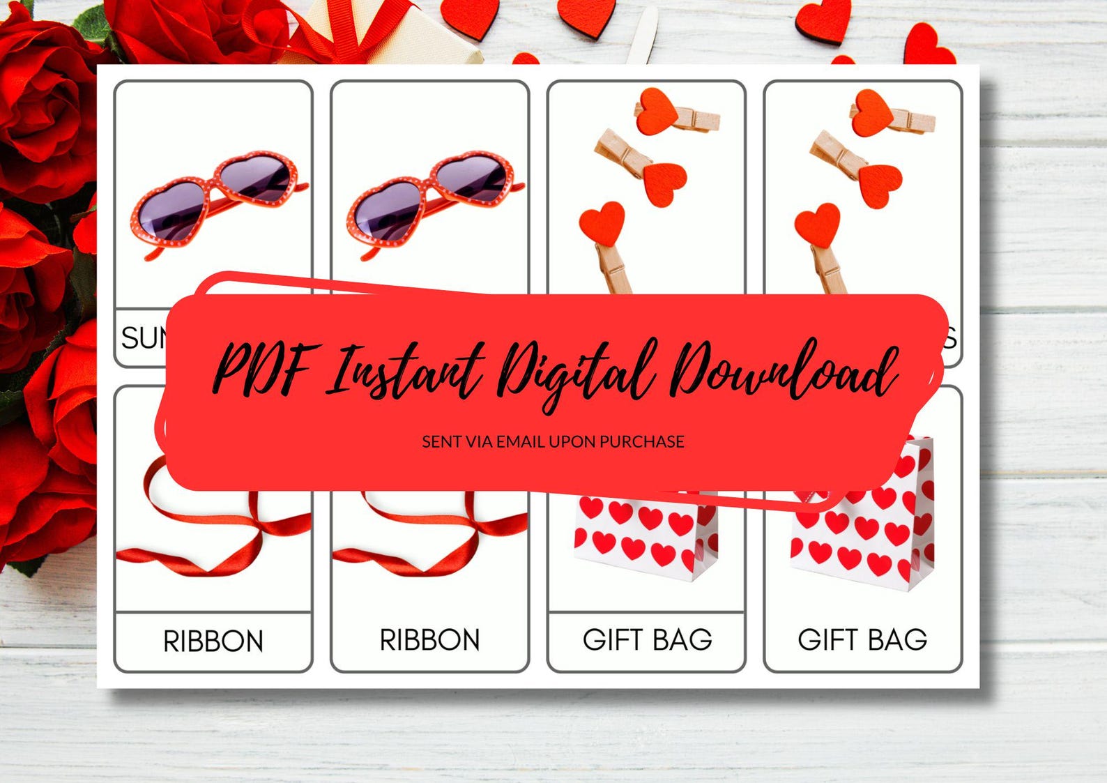 Valentine Montessori Nomenclature Cards, Valentine Themed Montessori ...