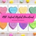 Conversation Hearts Memory Matching Game, Valentine's Positive ...