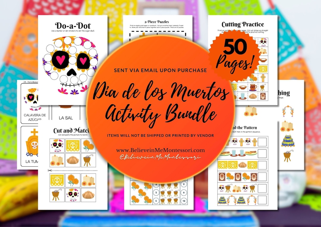 Dia De Los Muertos Activity Bundle, Mexican Printables for Kids ...