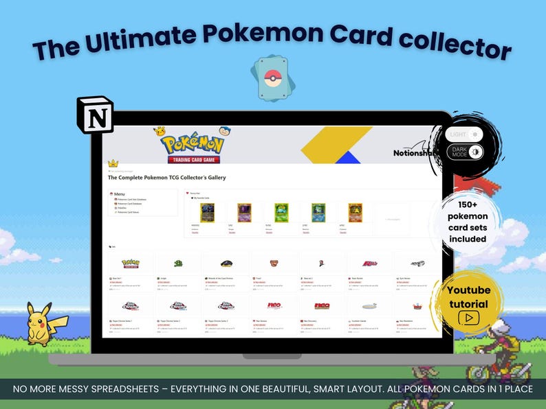 Pokémon Card Tracker Notion Template | Pokémon TCG Collection ...
