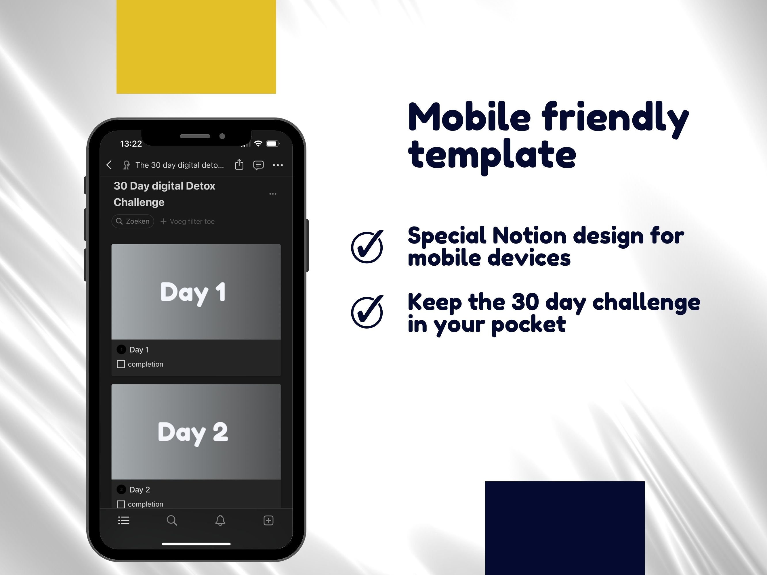 Notion 30 Day Digital Detox Challenge Dopamine Detox Notion Template ...