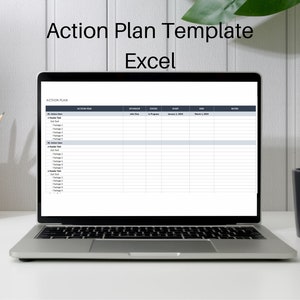 Action Plan Template - Excel - Etsy