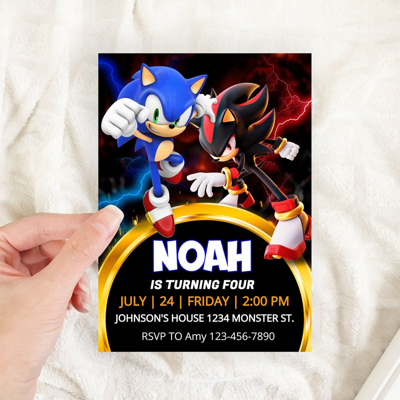 Sonic the Hedgehog Birthday - Etsy