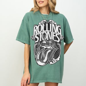 Retro Rock Band Graphic Tee, Vintage Wash Rock and Roll Tshirt, 80s ...