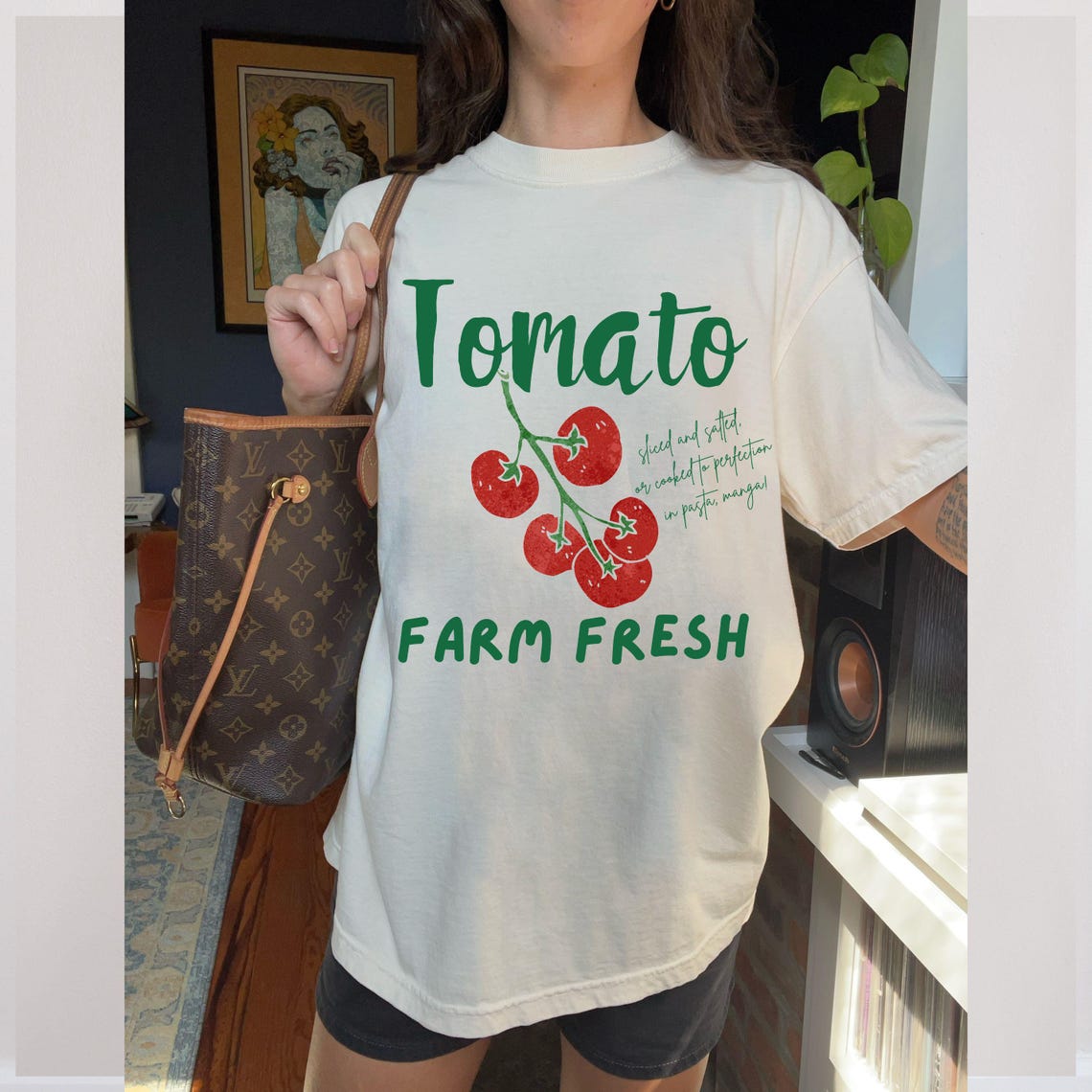 Tomato Girl Summer Tee, Farmers Market Graphic Tee, Italian Aesthetic ...
