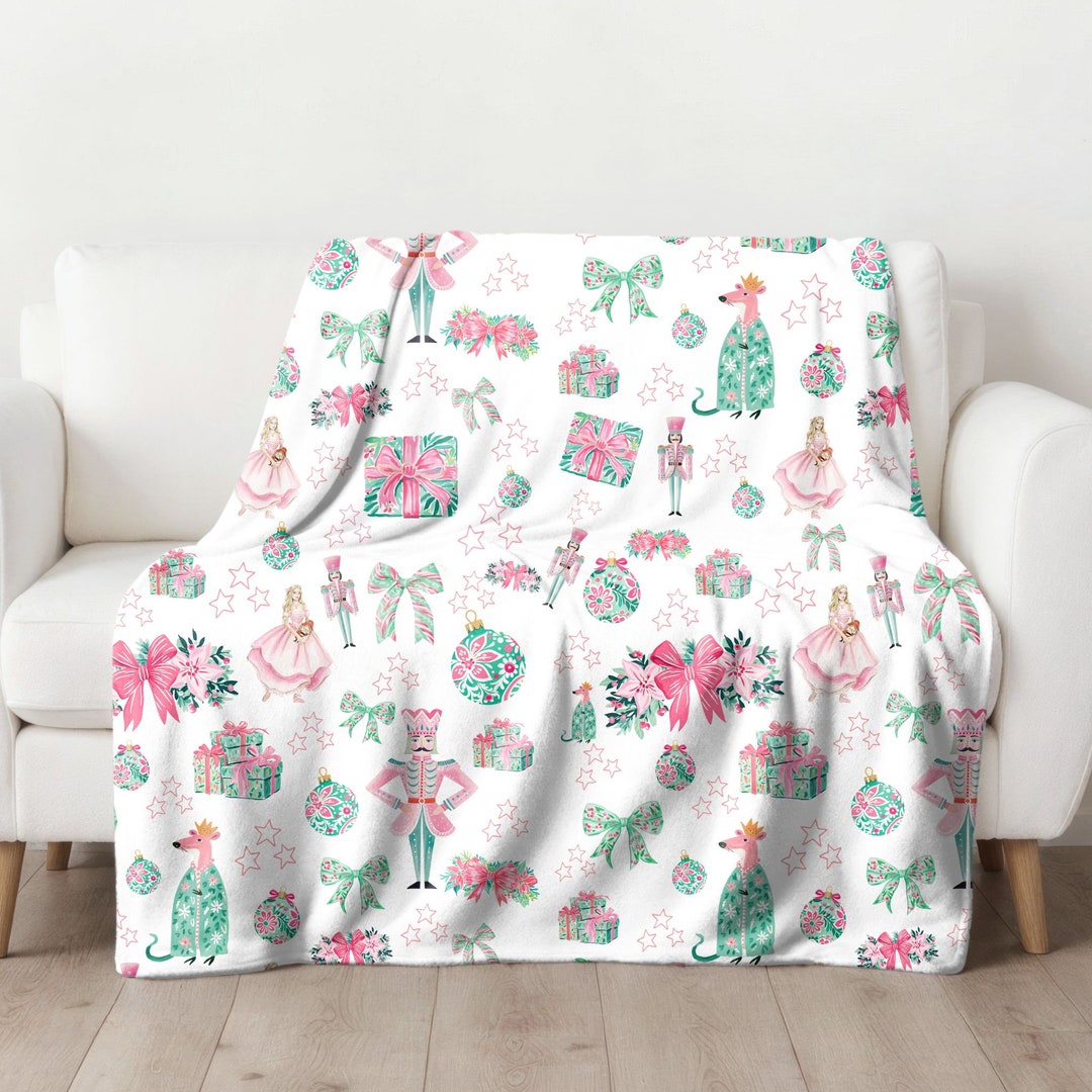 Beautiful Preppy Nutcracker Ballet Sherpa Blanket, Nutcracker Ballet ...