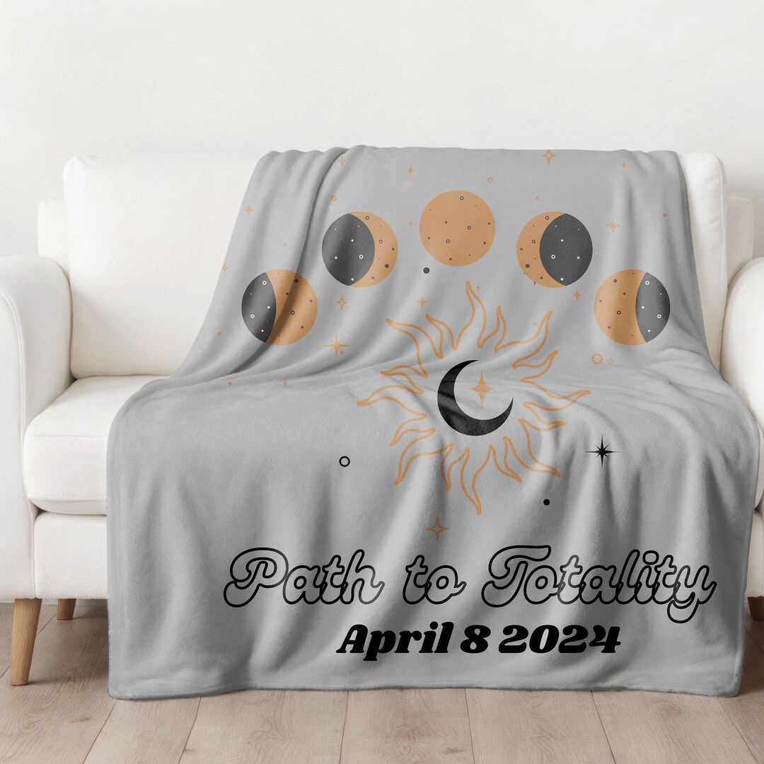 Total Solar Eclipse Blanket, Path to Totality Gift, Twice in a Lifetime ...