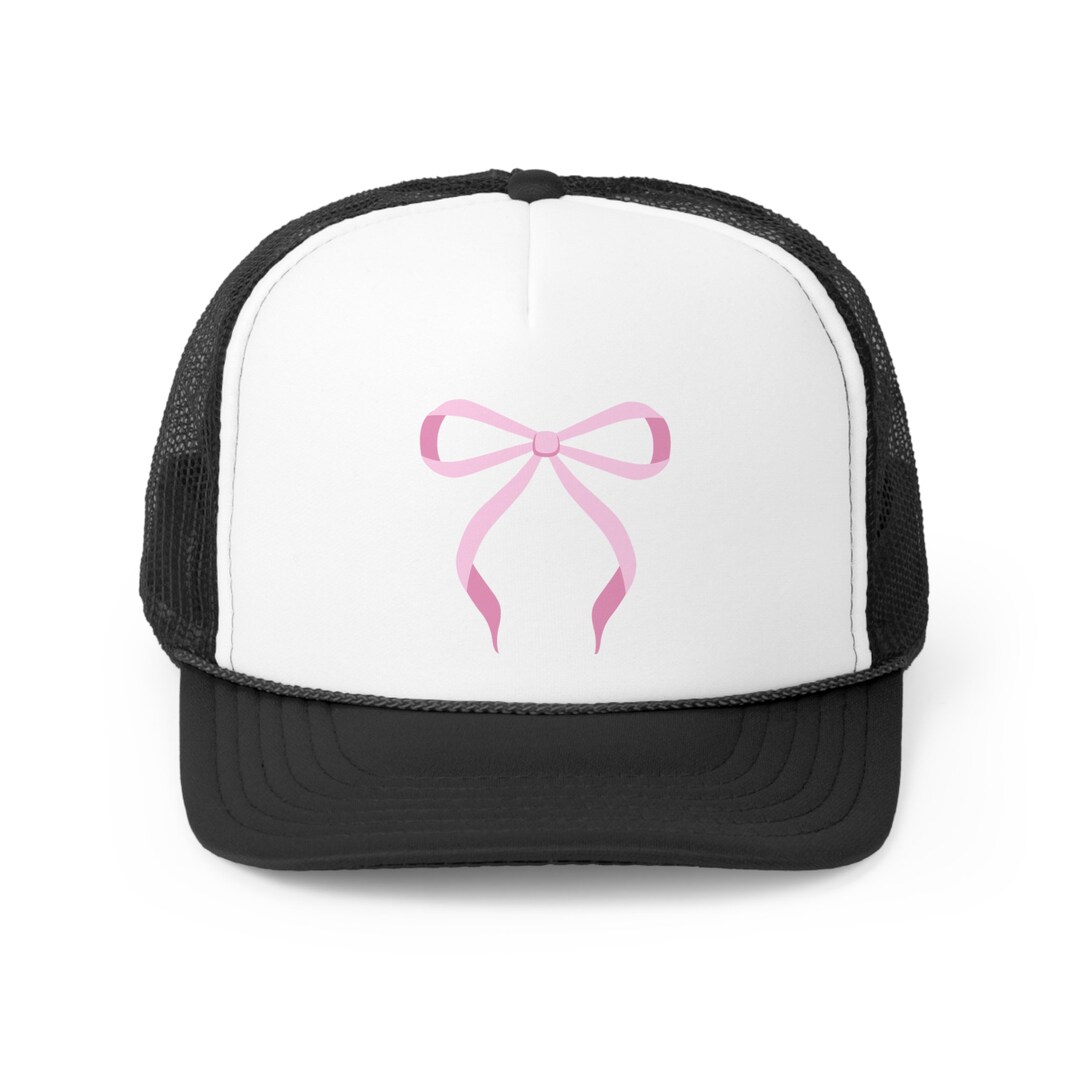 Coquette Hat, Soft Girl Era Gift, Pink Bow Baseball Hat, Pink Ribbon ...