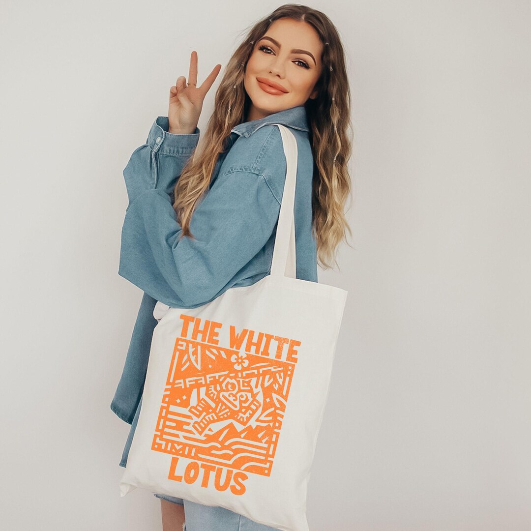 The White Lotus Tote Bag, Trendy TV Series Gift, Thailand Bag, Koh ...