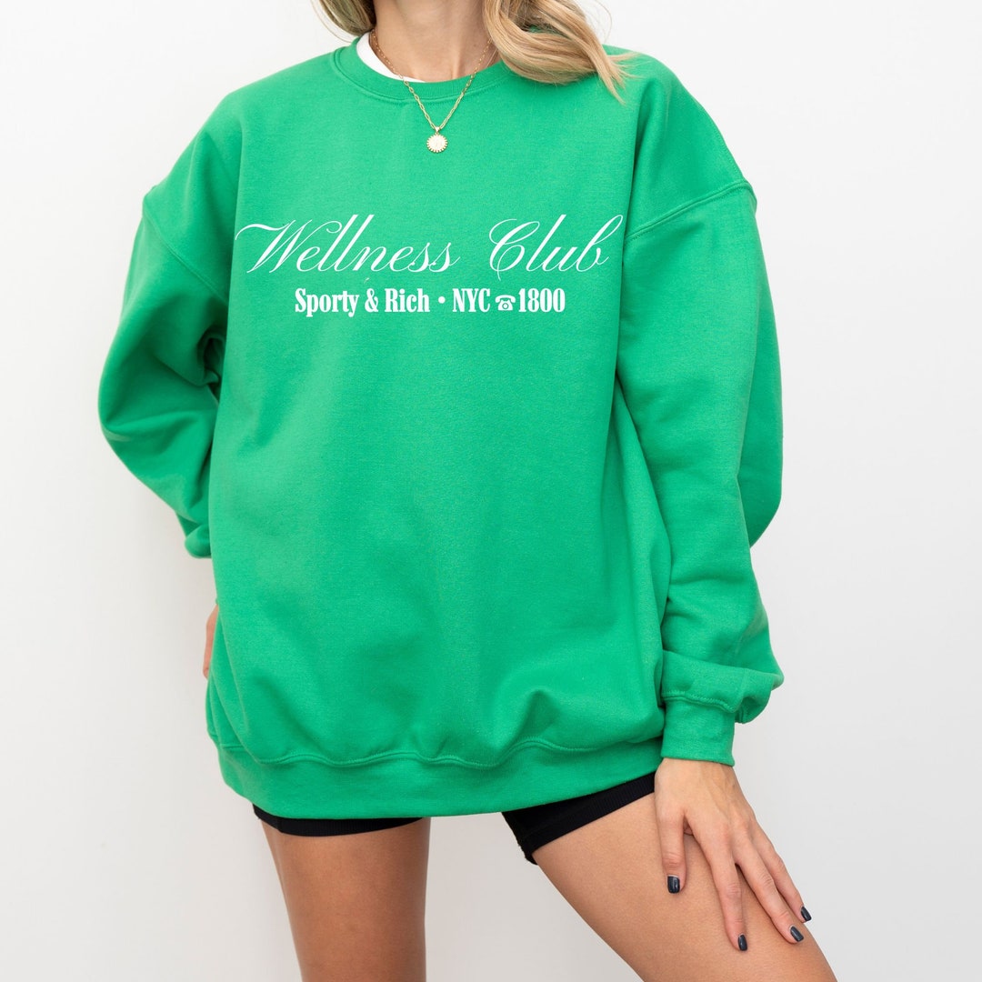 Wellness Club Sweatshirt, Sporty and Rich Shirt, Wellness Club Clothing ...