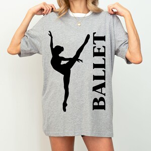 Ballerina Graphic Tee, Ballet Tshirt, Trendy Balletcore Clothing, in My ...