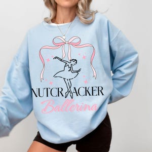 Nutcracker Ballerina Sweatshirt, Coquette Aesthetic Nutcracker Ballet Dancer Shirt, in My ...