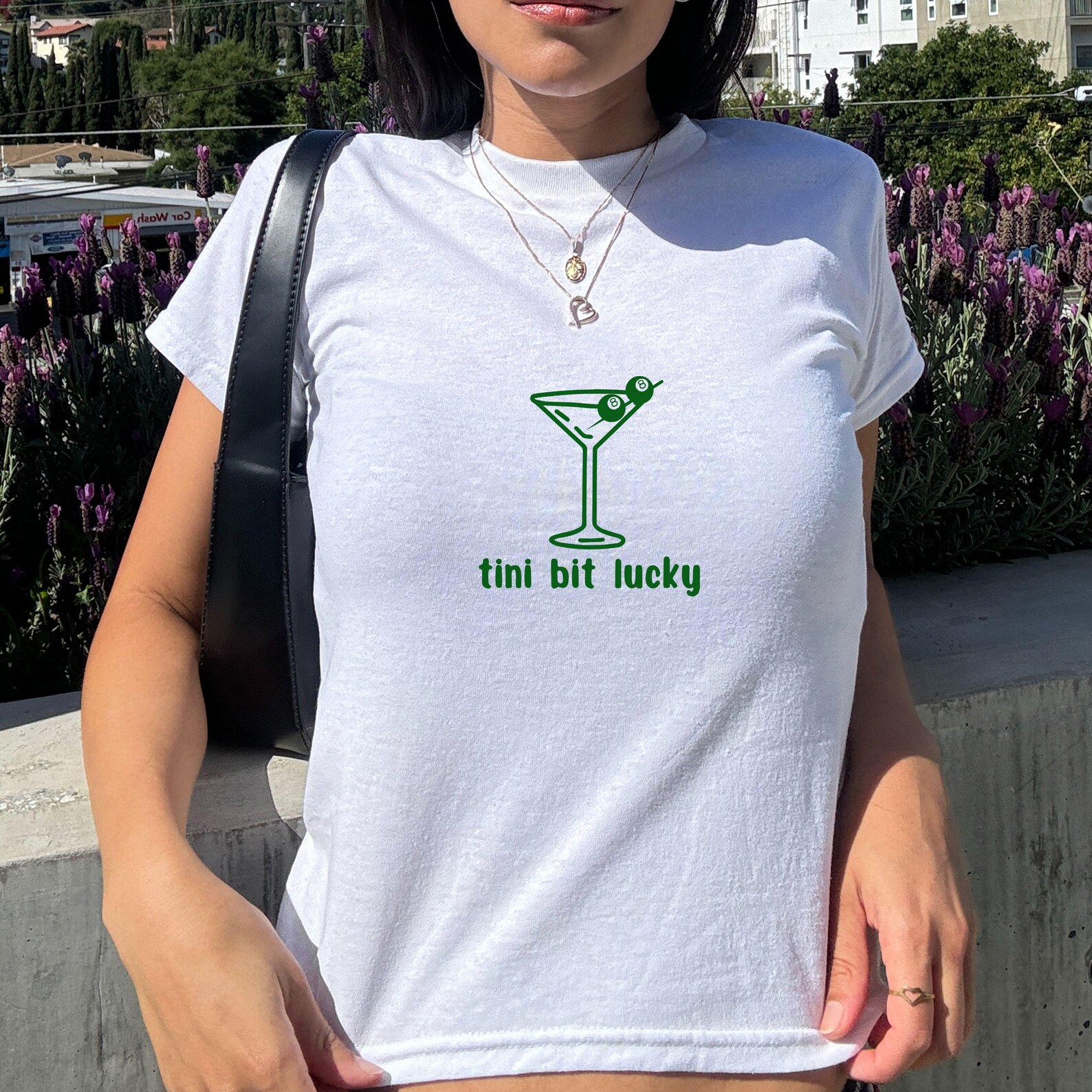 Tini Bit Lucky Baby Tee, Martini Tshirt, 8 Ball Tee, St Patricks Day ...
