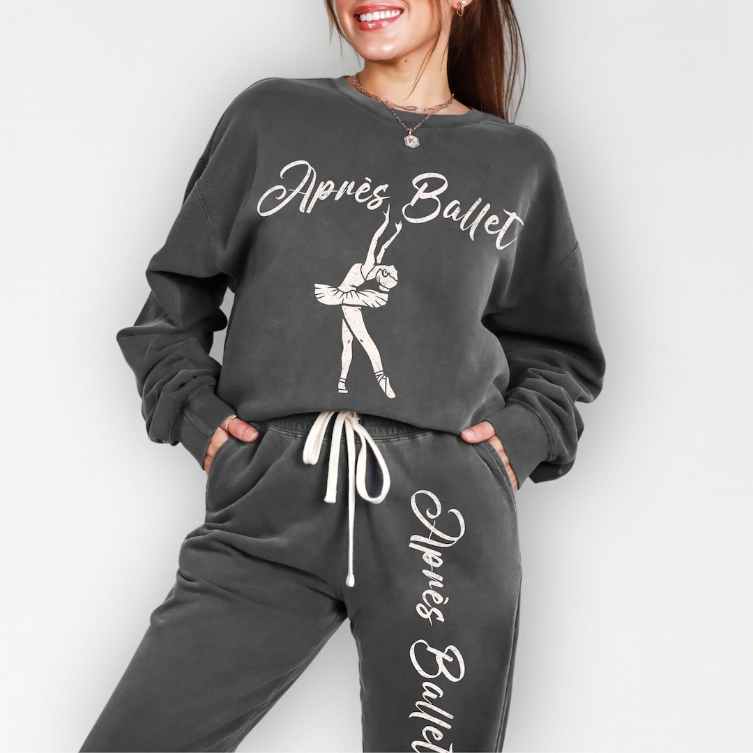 Apres Ballet Sweatpants, Distressed Ballerina Pants, Trendy Balletcore ...