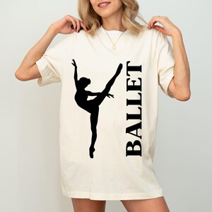 Ballerina Graphic Tee, Ballet Tshirt, Trendy Balletcore Clothing, in My ...