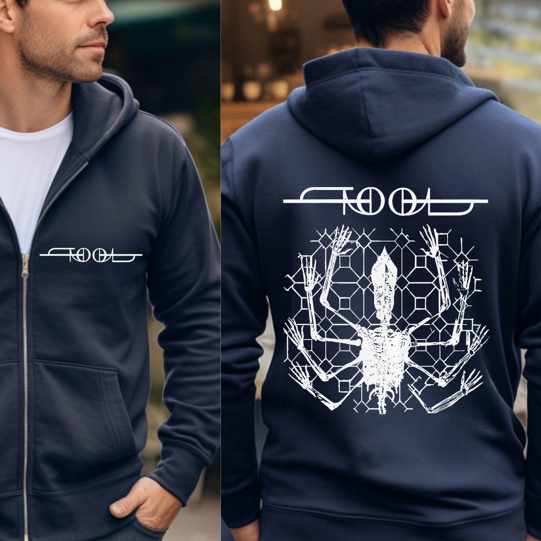 Tool Band Zip up Hooded Sweatshirt, Grunge Bank Hoodie, Punk Band ...