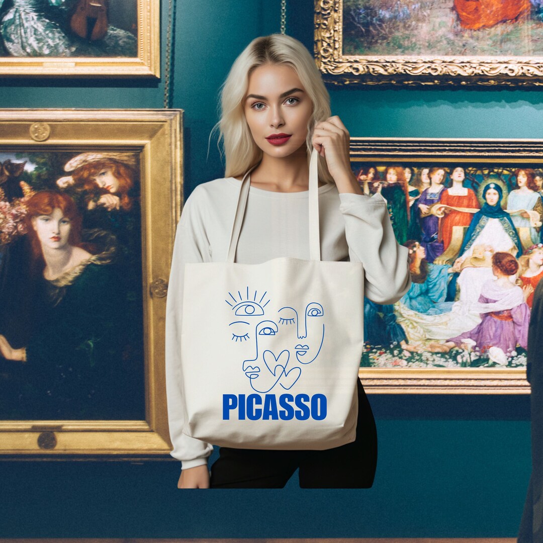 Pablo Picasso Tote Bag, Trendy Summer Beach Bag, Picasso Art Lover Gift ...