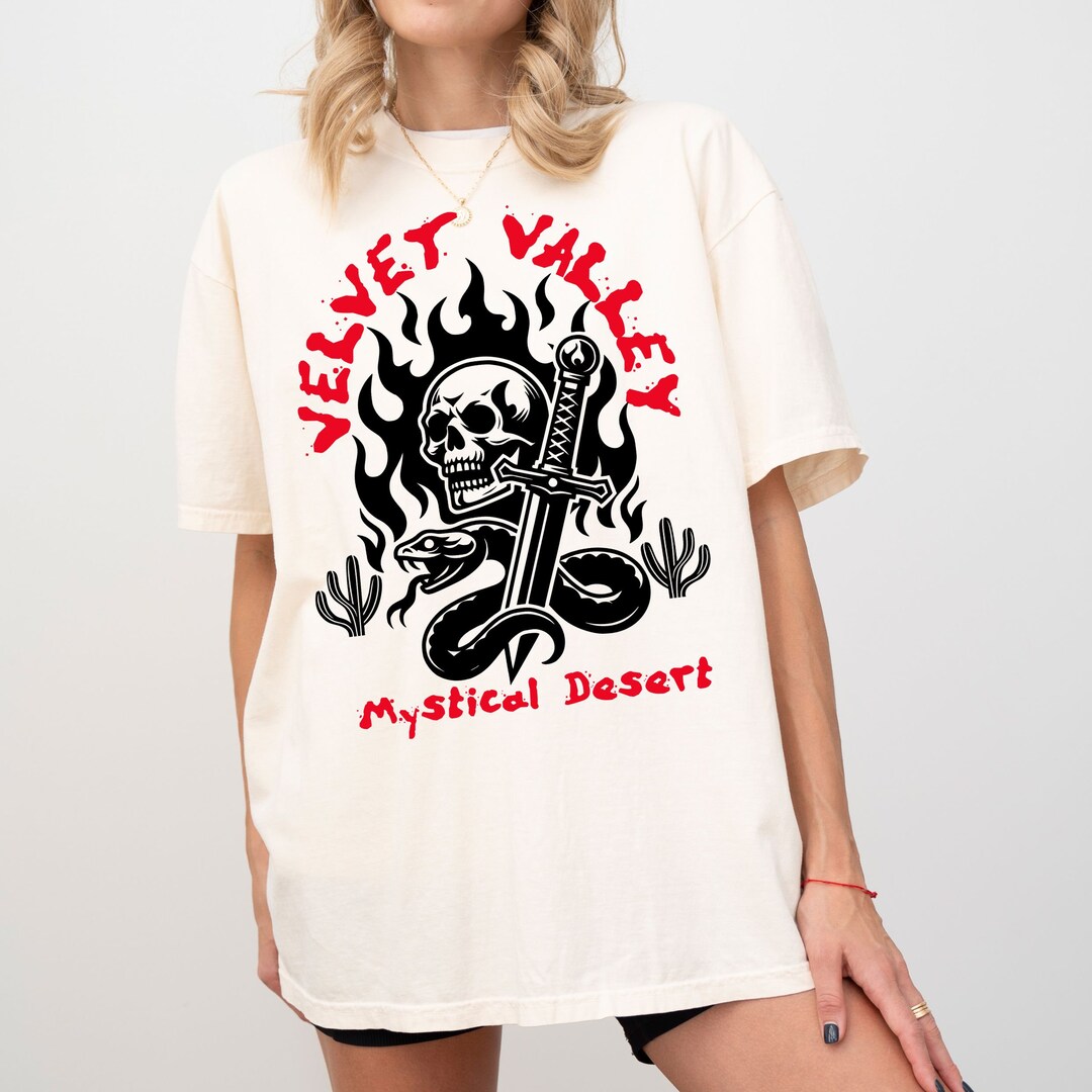 Velvet Valley Snake Graphic Tee, Vintage Inspired Desert Tshirt, Trendy ...