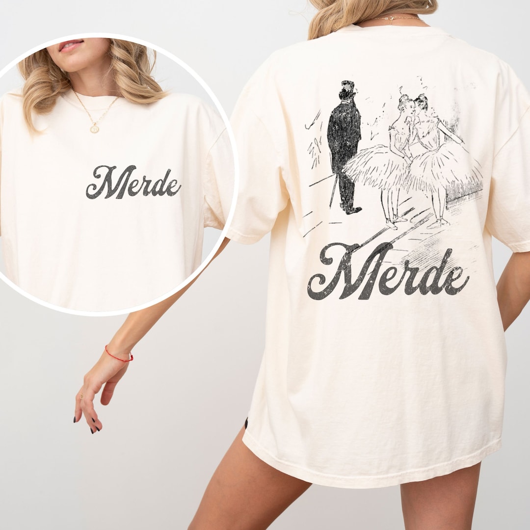 Distressed Ballet Graphic Tee, Vintage Wash Ballerina Tshirt ...