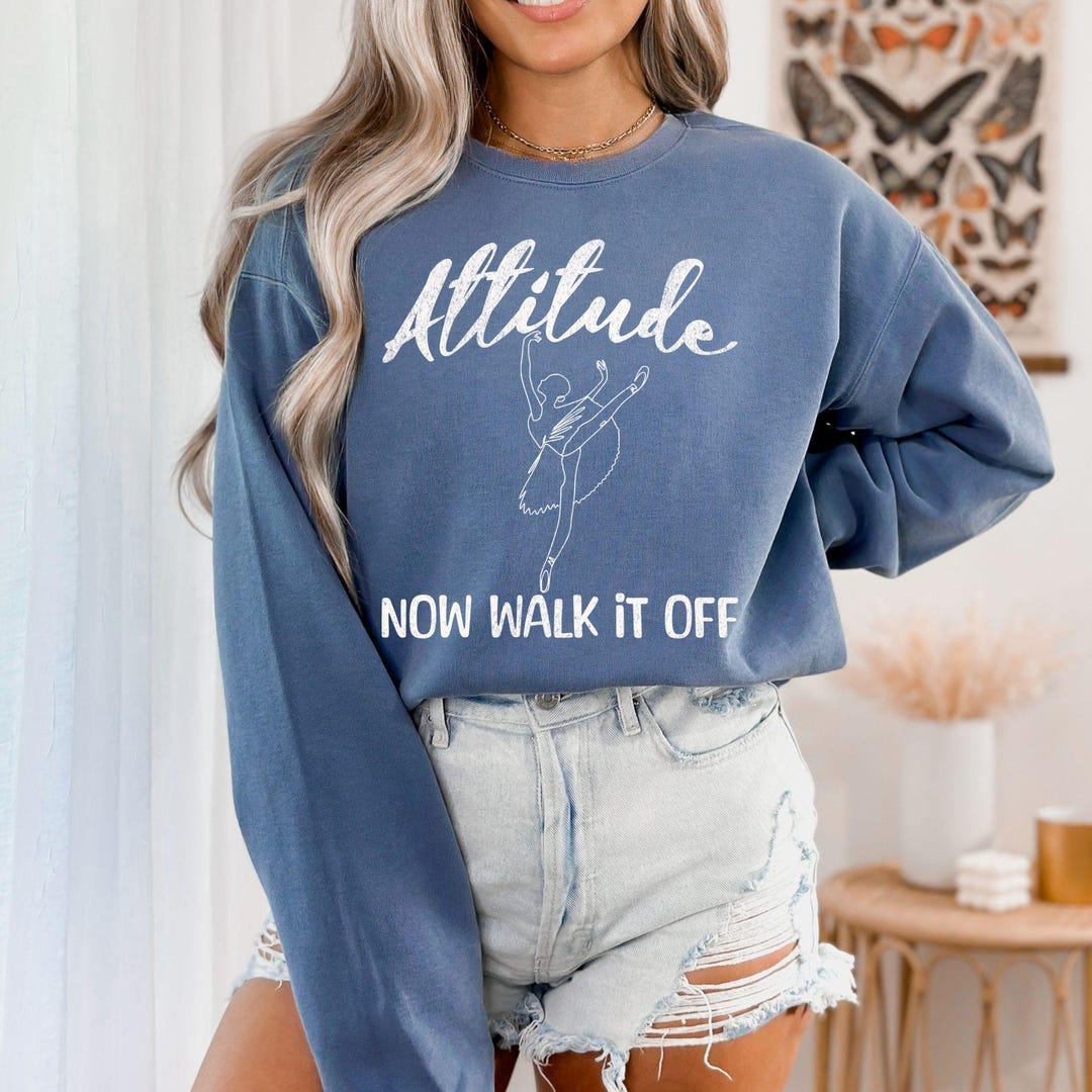 Vintage Aesthetic Ballet Dancer Sweatshirt, Distressed Ballerina ...