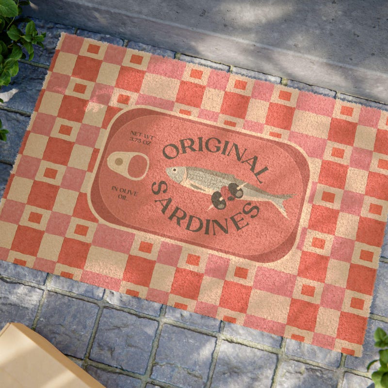 Sardine Doormat - Etsy