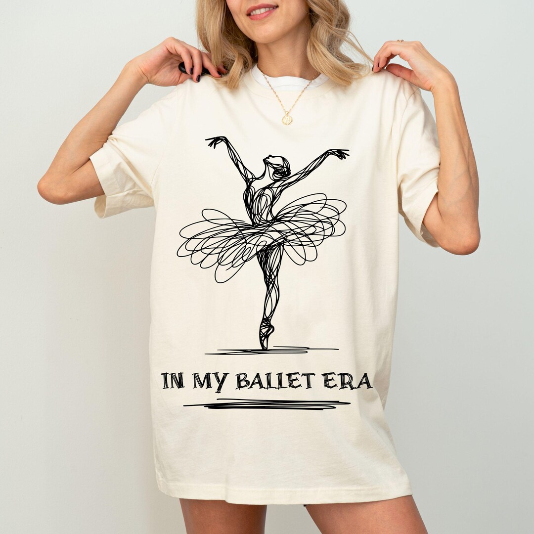 In My Ballet Era Graphic Tee, Preppy Ballerina Tshirt, Trendy Ballet ...