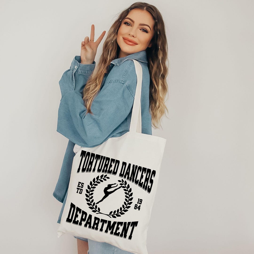 Tortured Dancers Canvas Tote Bag, Trendy Balletcore Aesthetic Gift ...