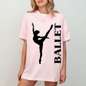 Ballerina Graphic Tee, Ballet Tshirt, Trendy Balletcore Clothing, in My ...