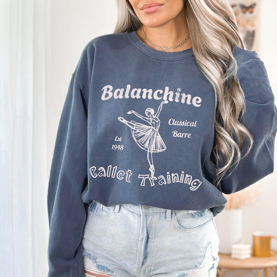 Vintage Aesthetic George Balanchine Sweatshirt, Distressed Ballerina ...