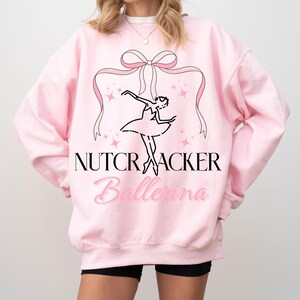 Nutcracker Ballerina Sweatshirt, Coquette Aesthetic Nutcracker Ballet Dancer Shirt, in My ...