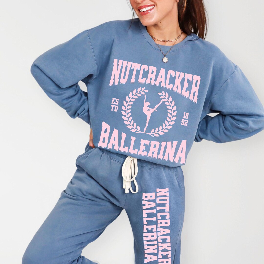 Nutcracker Ballerina Sweatpants, Preppy Style Ballet Dancer Pants ...