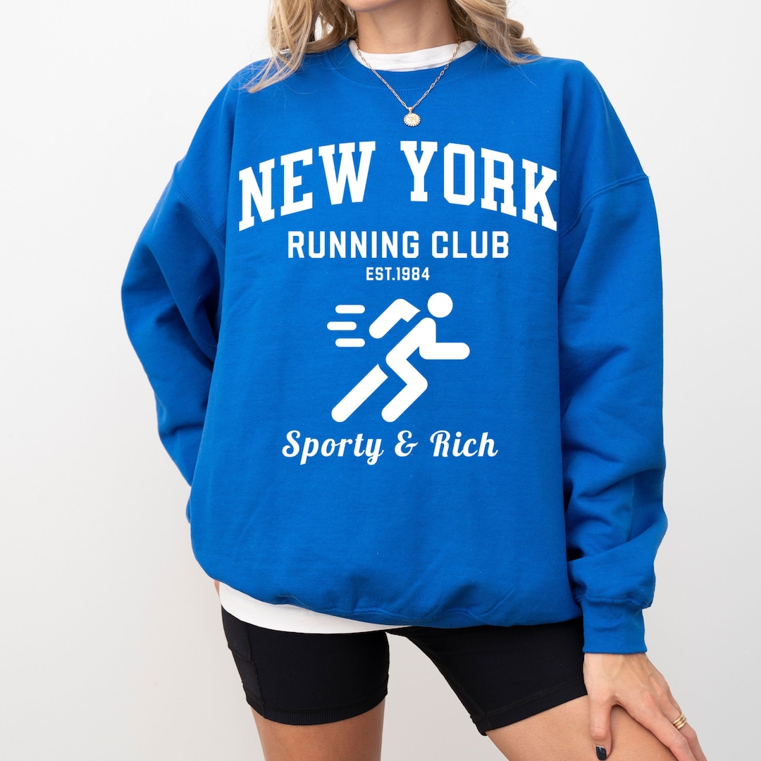 New York Running Club Sweatshirt, Retro Runner Shirt, Wellness Club ...