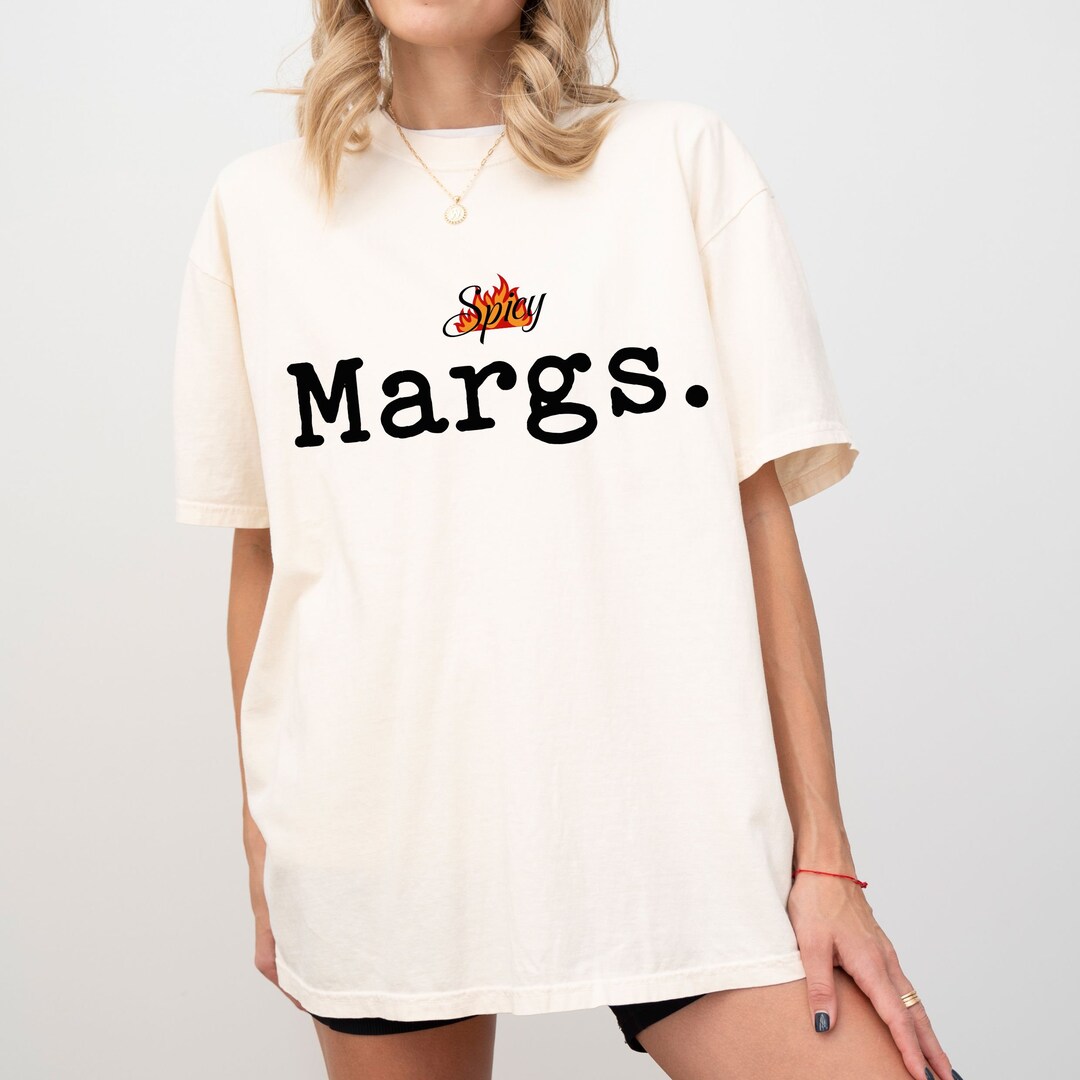 Spicy Margs Tee, Retro Flame Graphic Tee, Margarita Lover Gift, Y2k ...